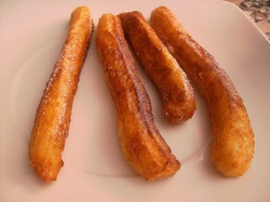 Receta de churros rellenos - Unareceta.com